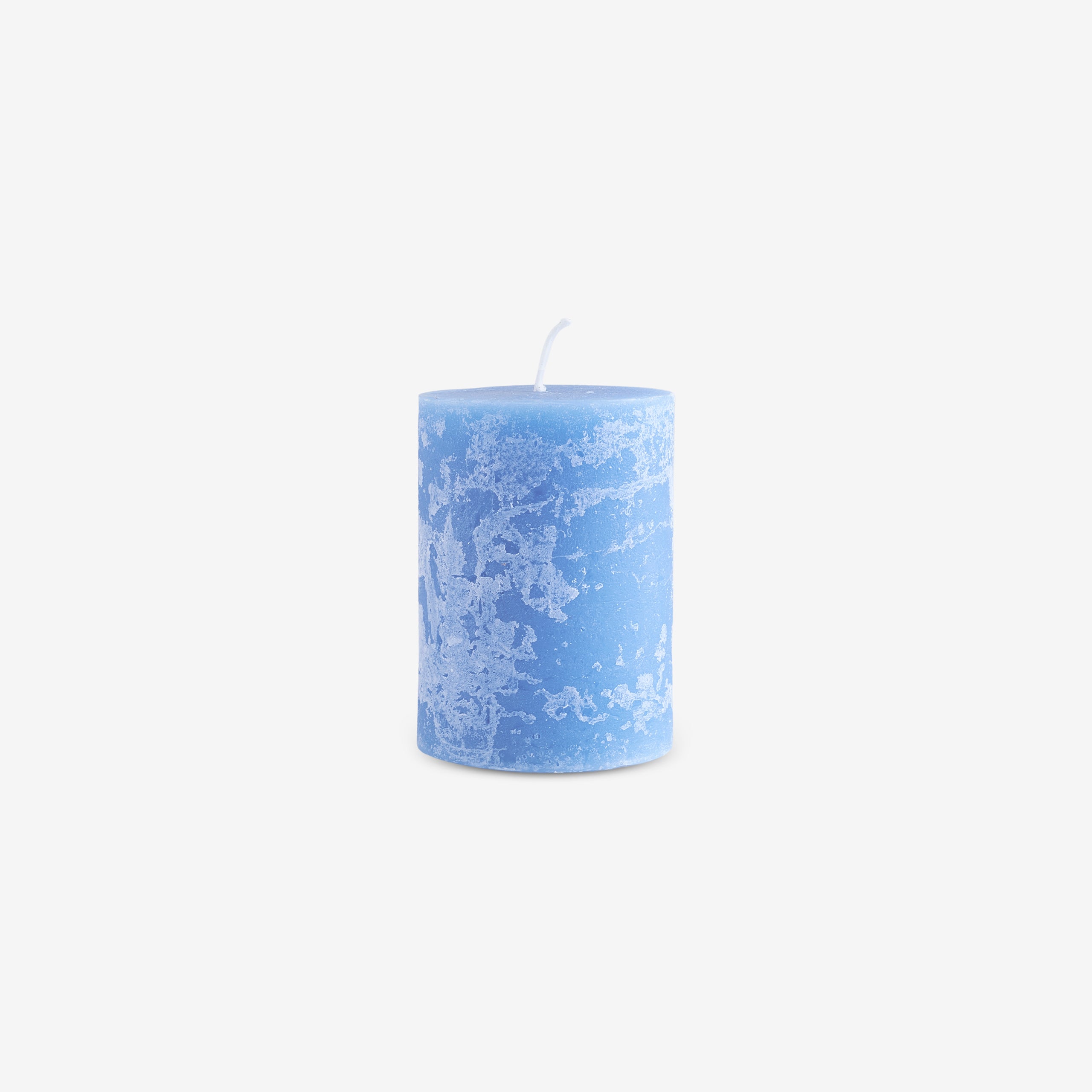 RUSTIC CANDLES CLEAR BLUE DIA57 X 80MM - ROW | Flying Tiger Türkiye