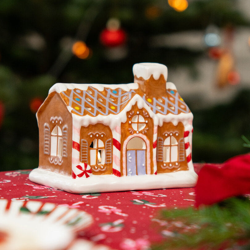 TEALIGHT HOLDER GINGERBREAD HOUSE BIG | Flying Tiger Türkiye