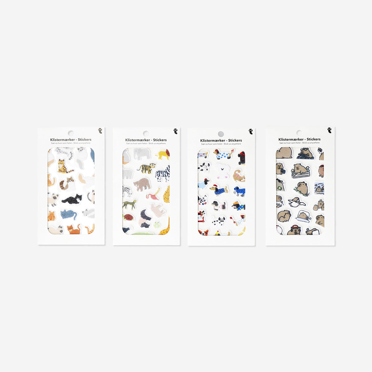 Sevimli Hayvan Temalı Kadife Sticker Seti | Flying Tiger Türkiye