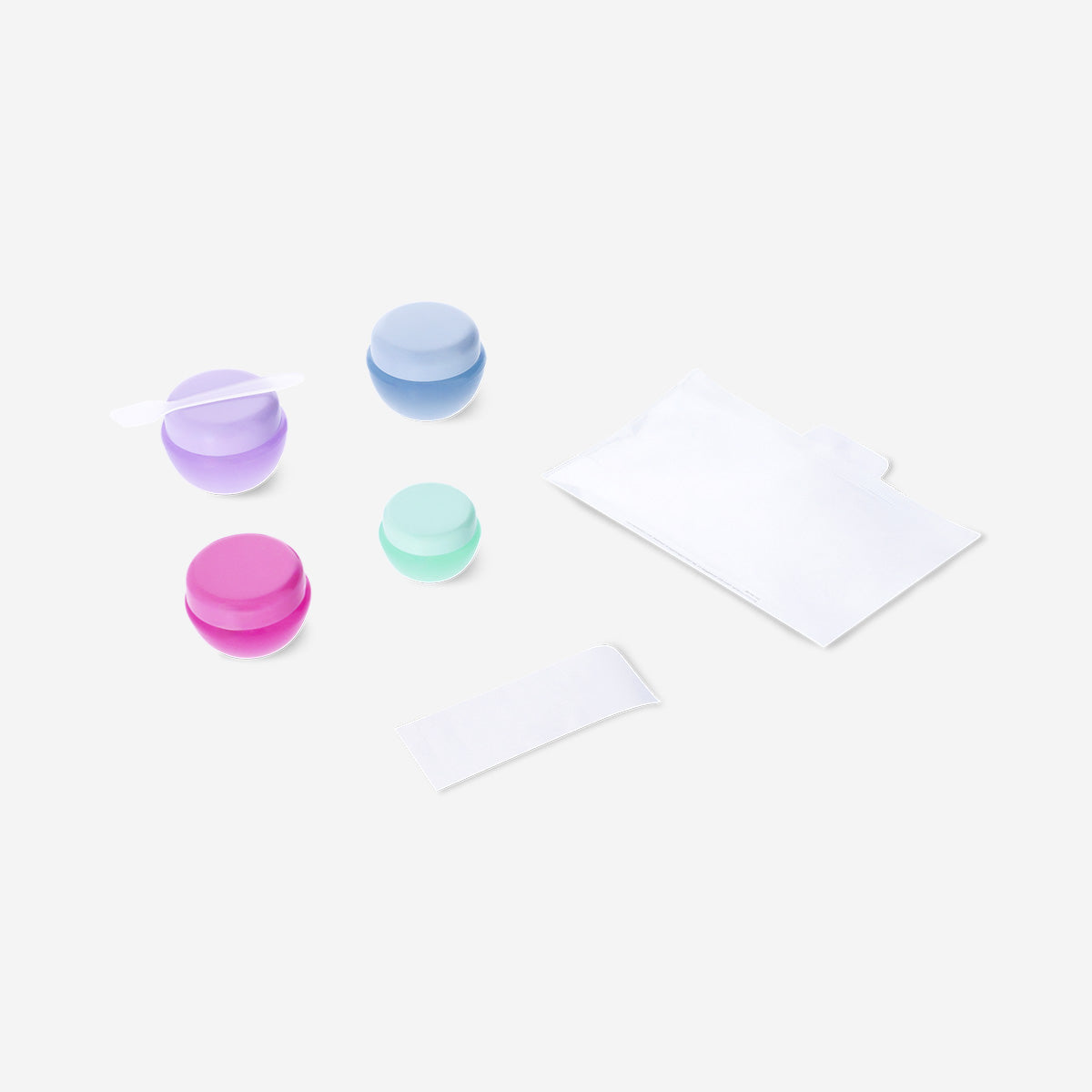 CONTAINERS FOR TRAVEL W STICKER+SPATULA IN EVA | Flying Tiger Türkiye